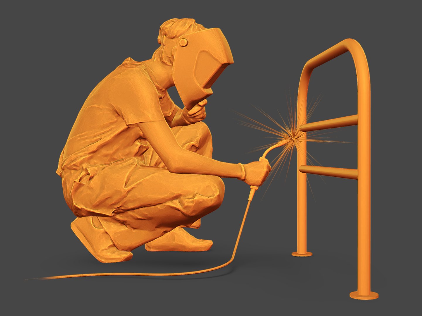 Stylized Welder Character 3D - TurboSquid 1723874