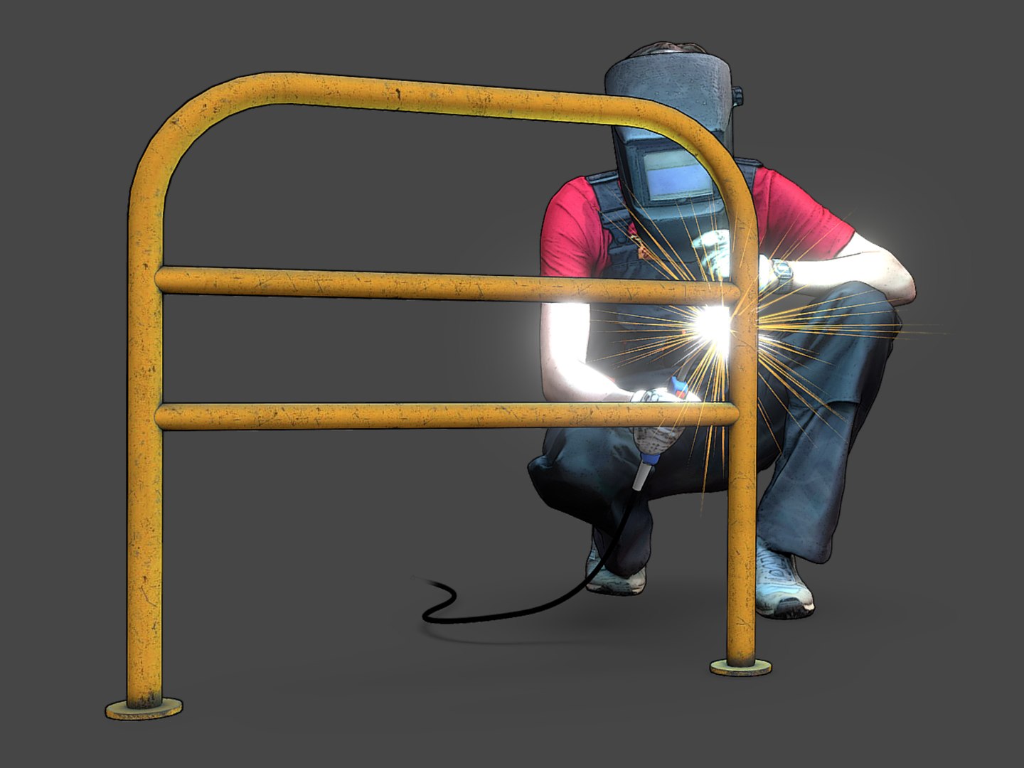 Stylized Welder Character 3D - TurboSquid 1723874