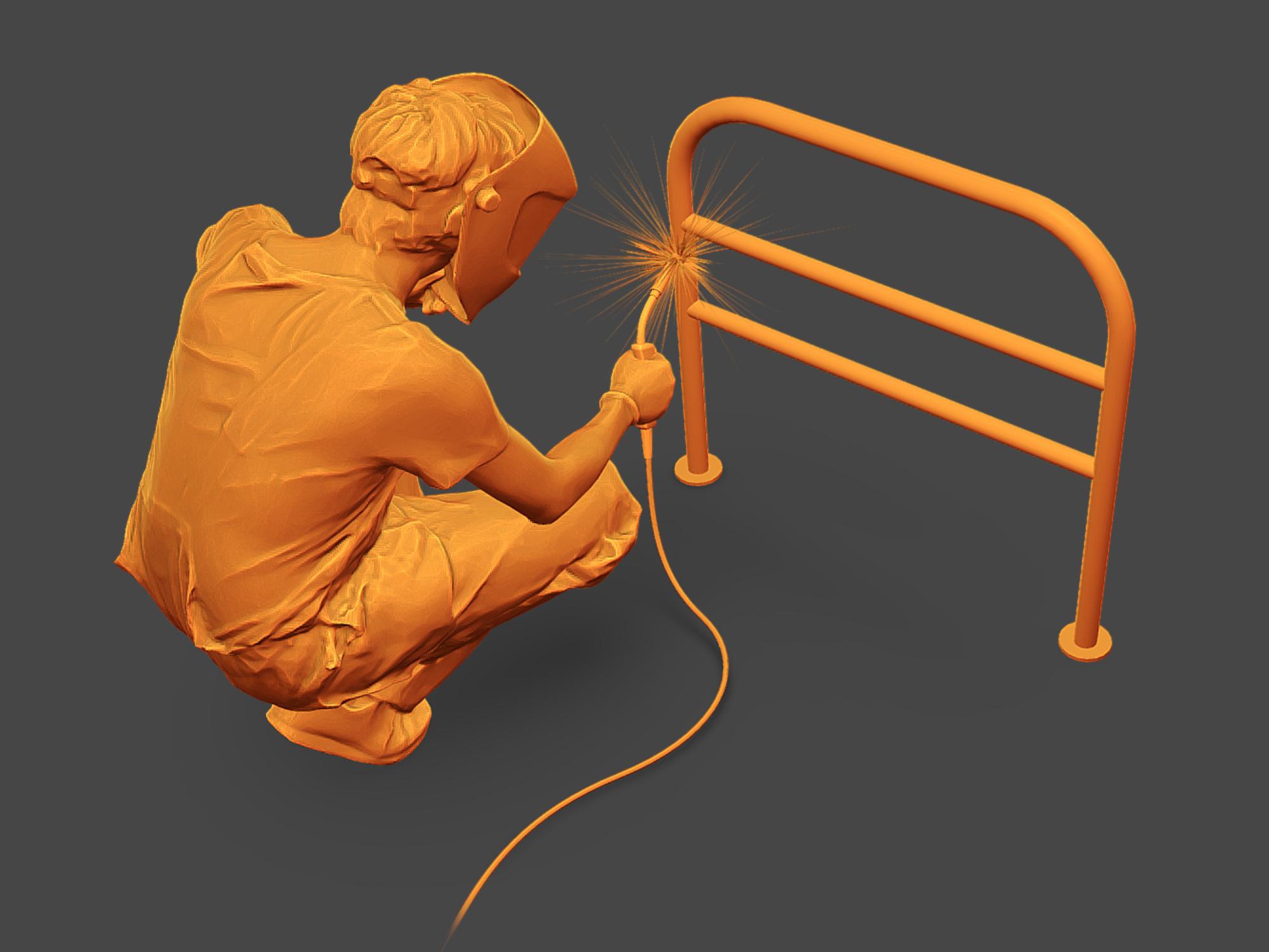 Stylized Welder Character 3D - TurboSquid 1723874