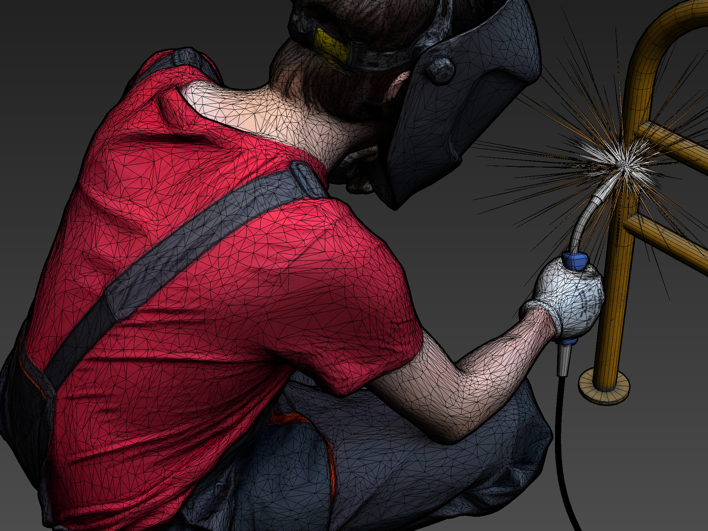 Stylized Welder Character 3D - TurboSquid 1723874