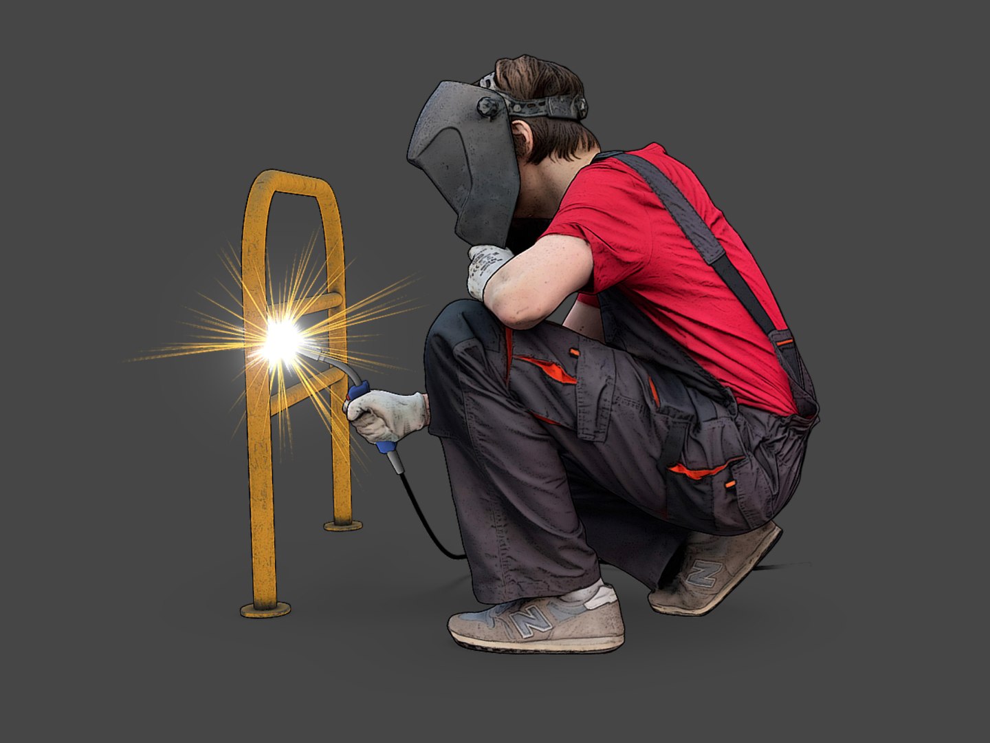 Stylized Welder Character 3D - TurboSquid 1723874