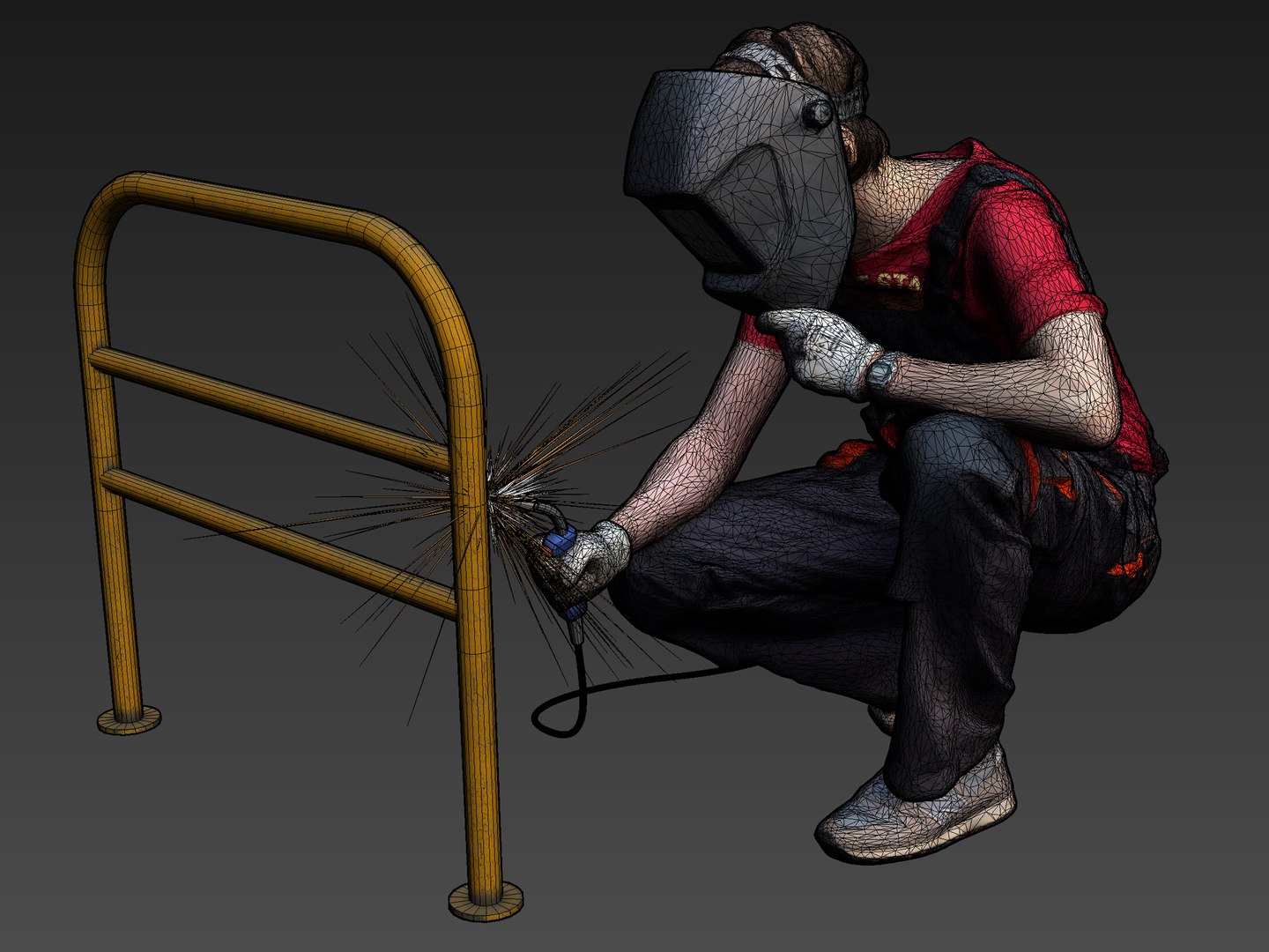 Stylized Welder Character 3D - TurboSquid 1723874