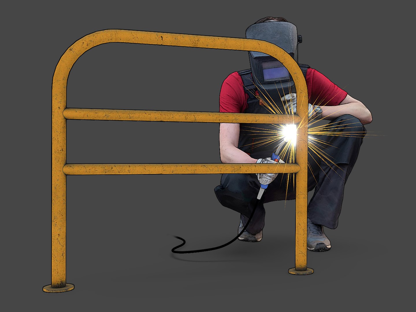 Stylized Welder Character 3D - TurboSquid 1723874