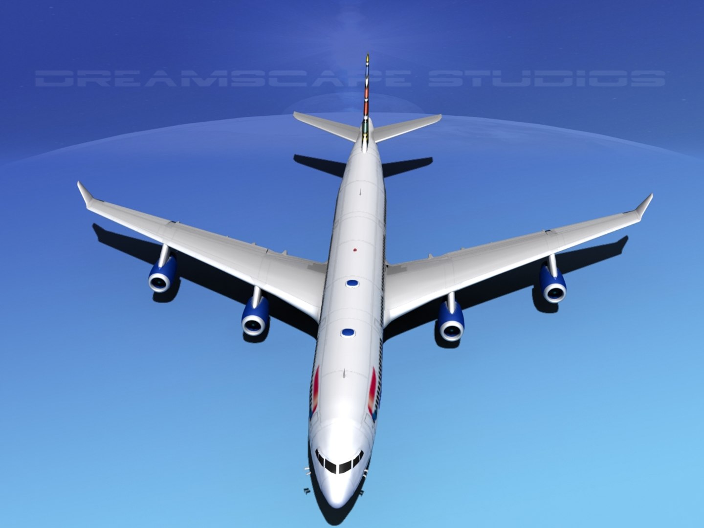 3d Model Airbus A340 A340-600