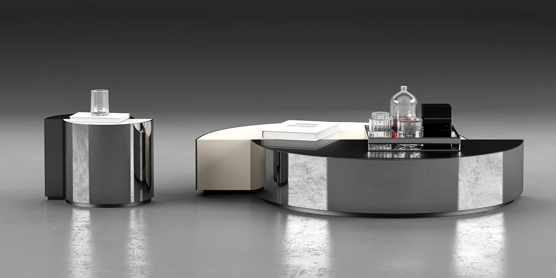 3D Minotti Shields Coffee Tables - TurboSquid 1326854