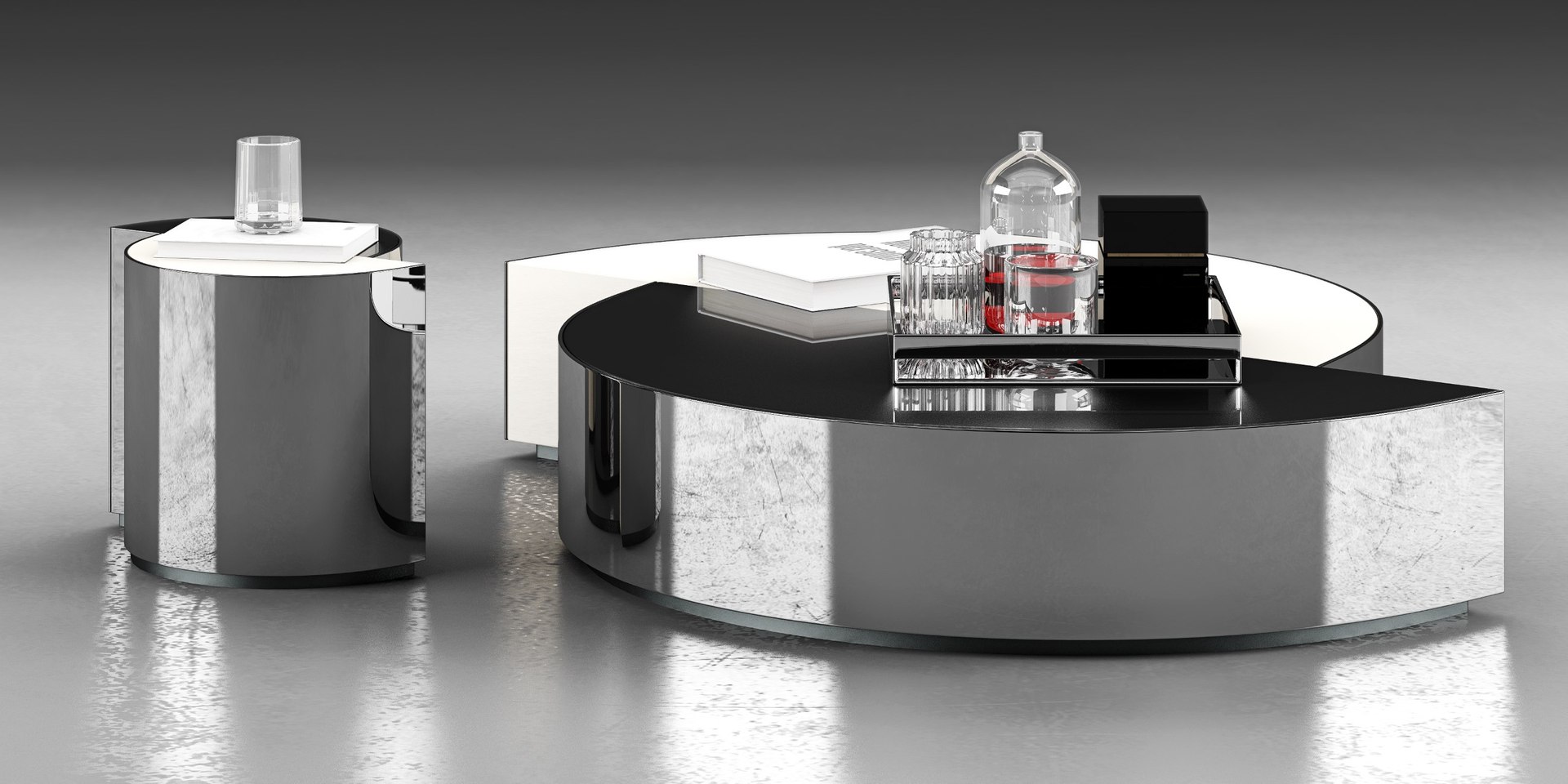 3D Minotti Shields Coffee Tables - TurboSquid 1326854