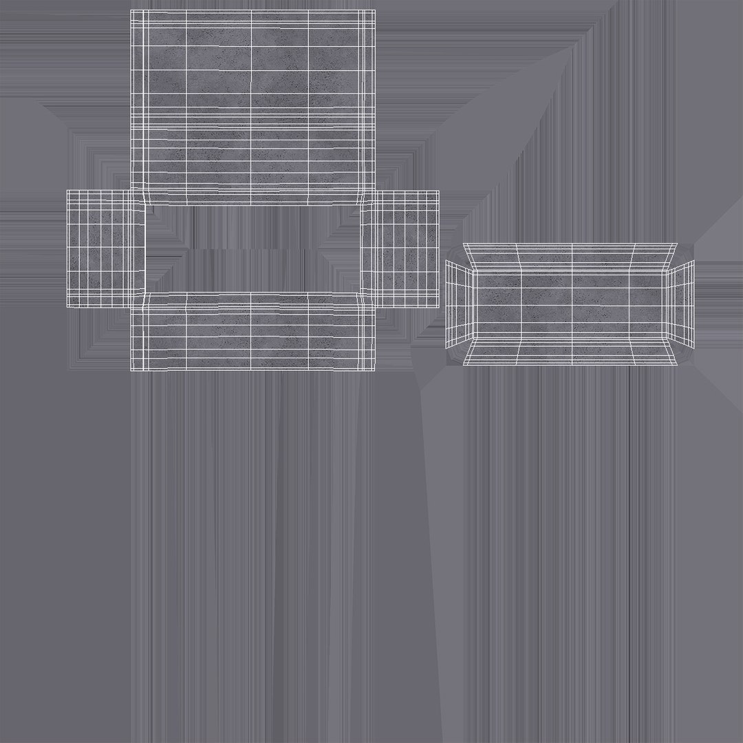 3D Frogged Calcium Silicate Brick Gray - TurboSquid 2145561