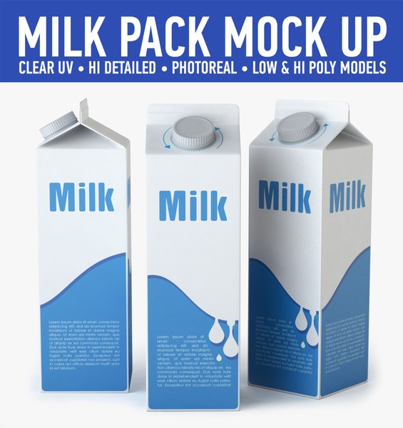 Free 3D Milk Models | TurboSquid
