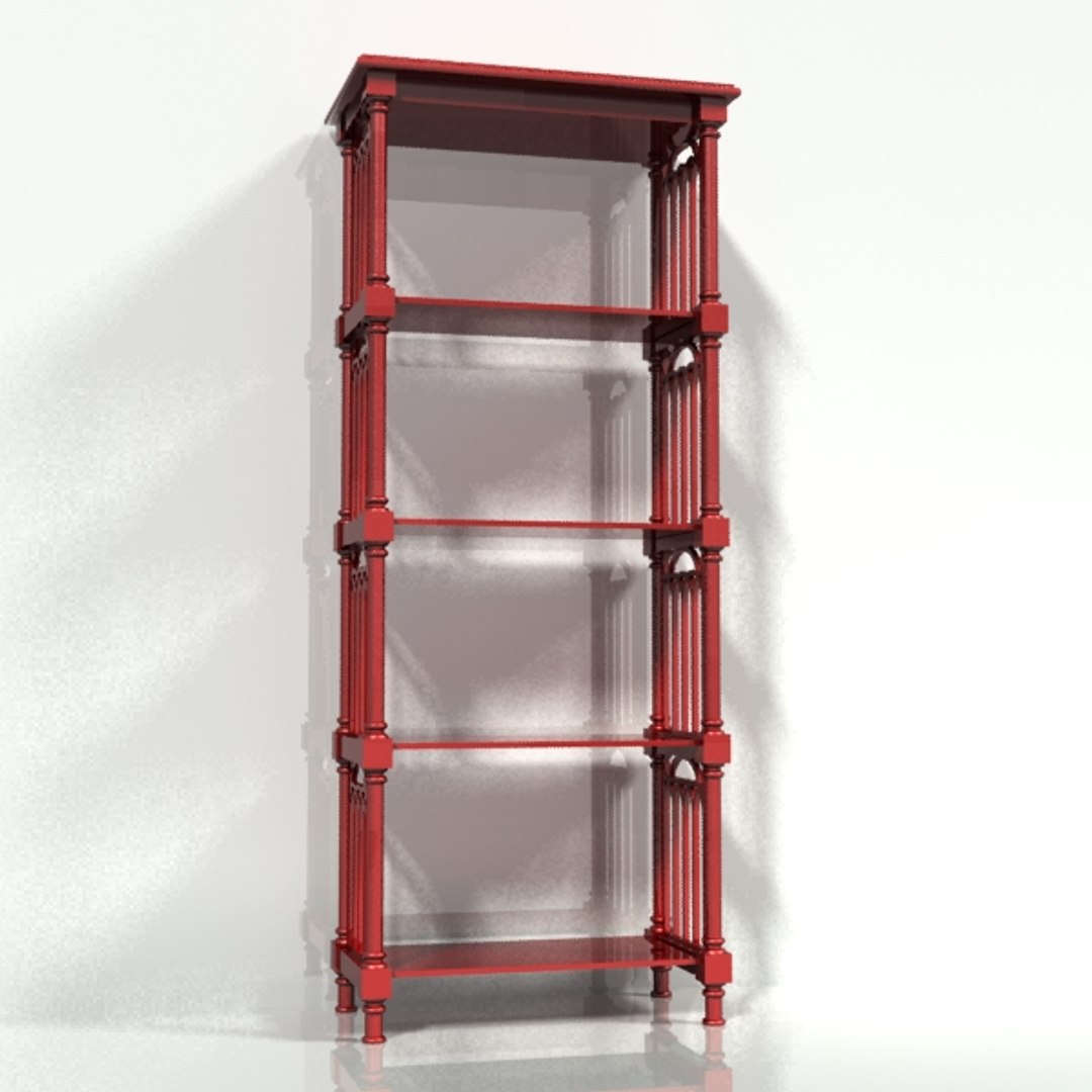 Book shelf 3D model - TurboSquid 621376