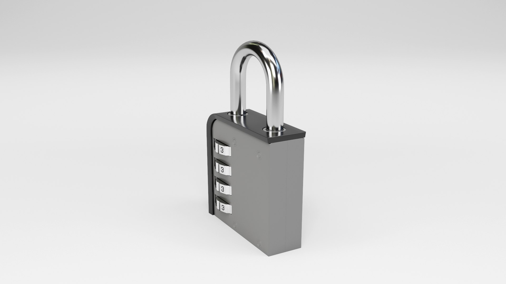 3D Combination Lock Model - TurboSquid 1684355