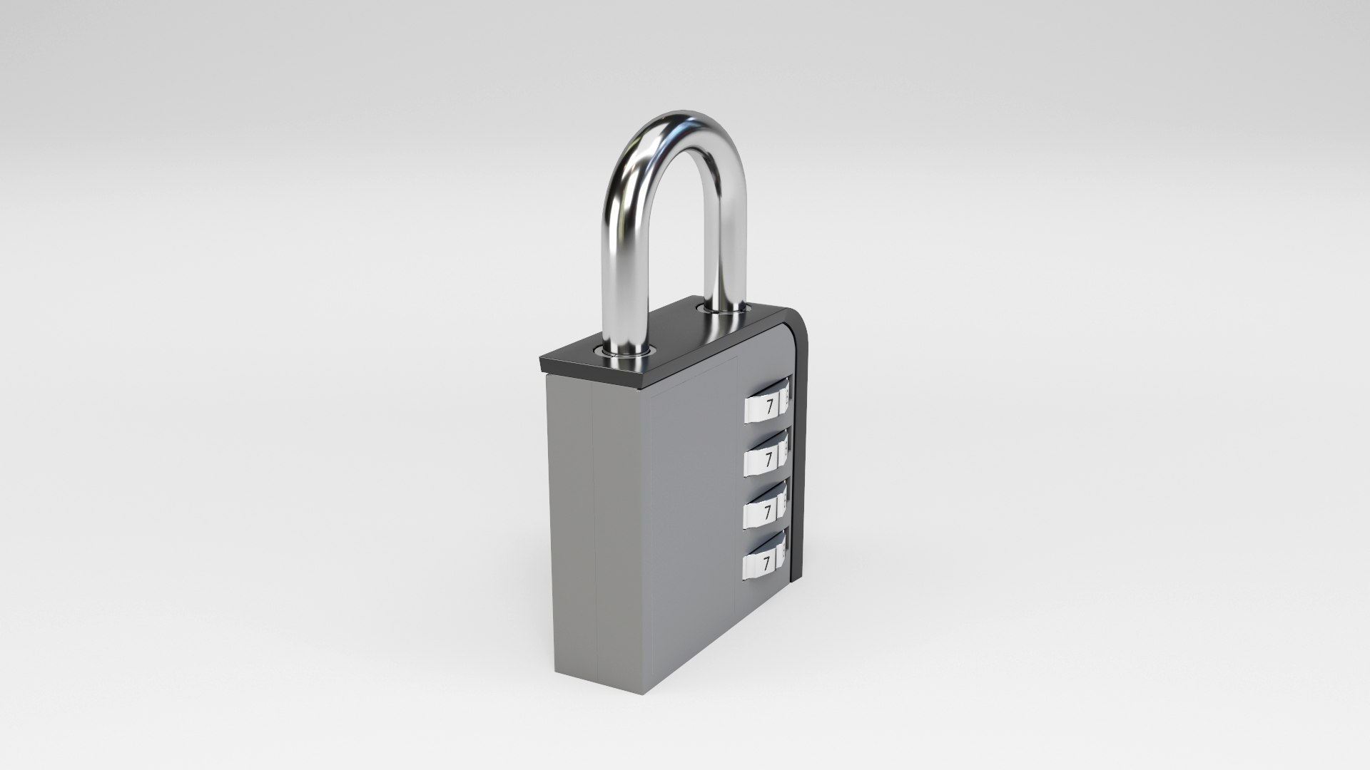 3D Combination Lock Model - TurboSquid 1684355