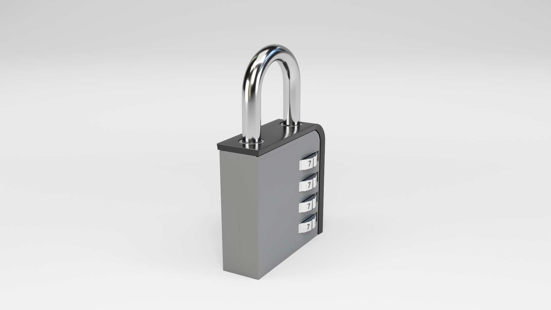 3D combination lock model - TurboSquid 1684355