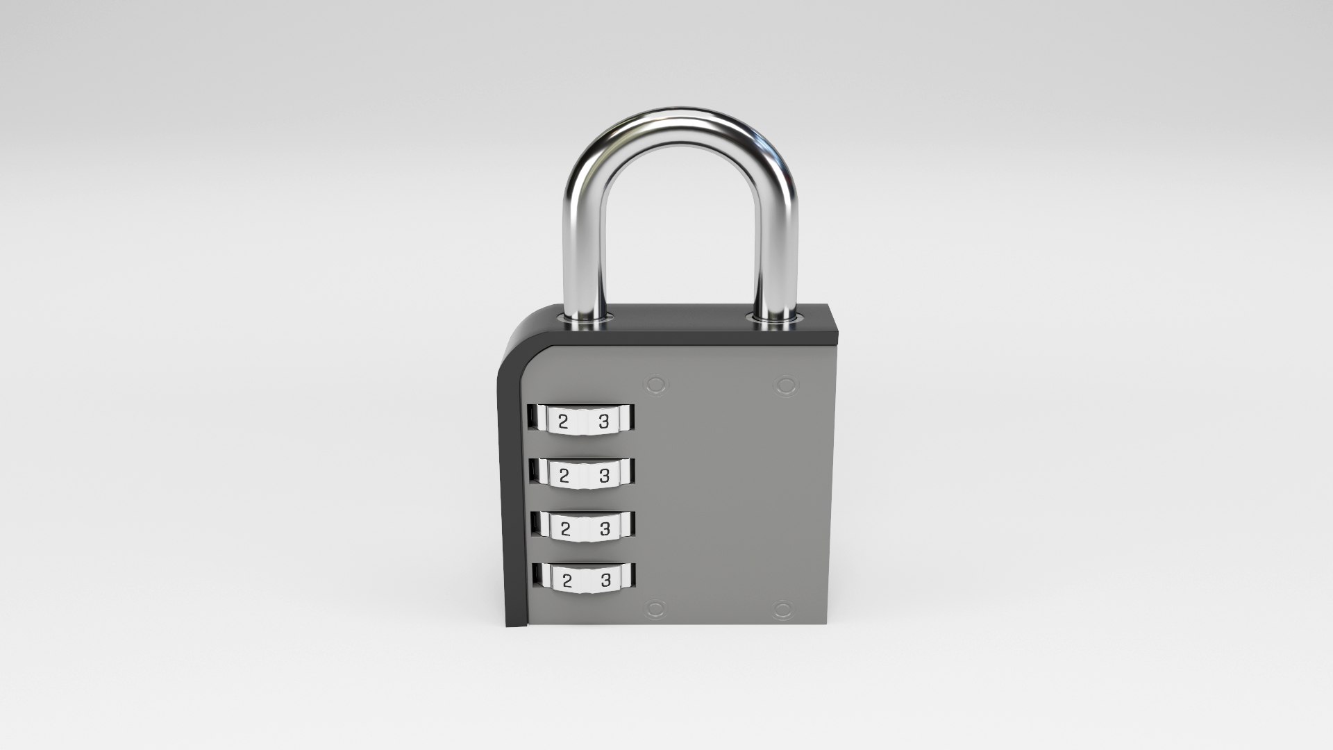 3D Combination Lock Model - TurboSquid 1684355