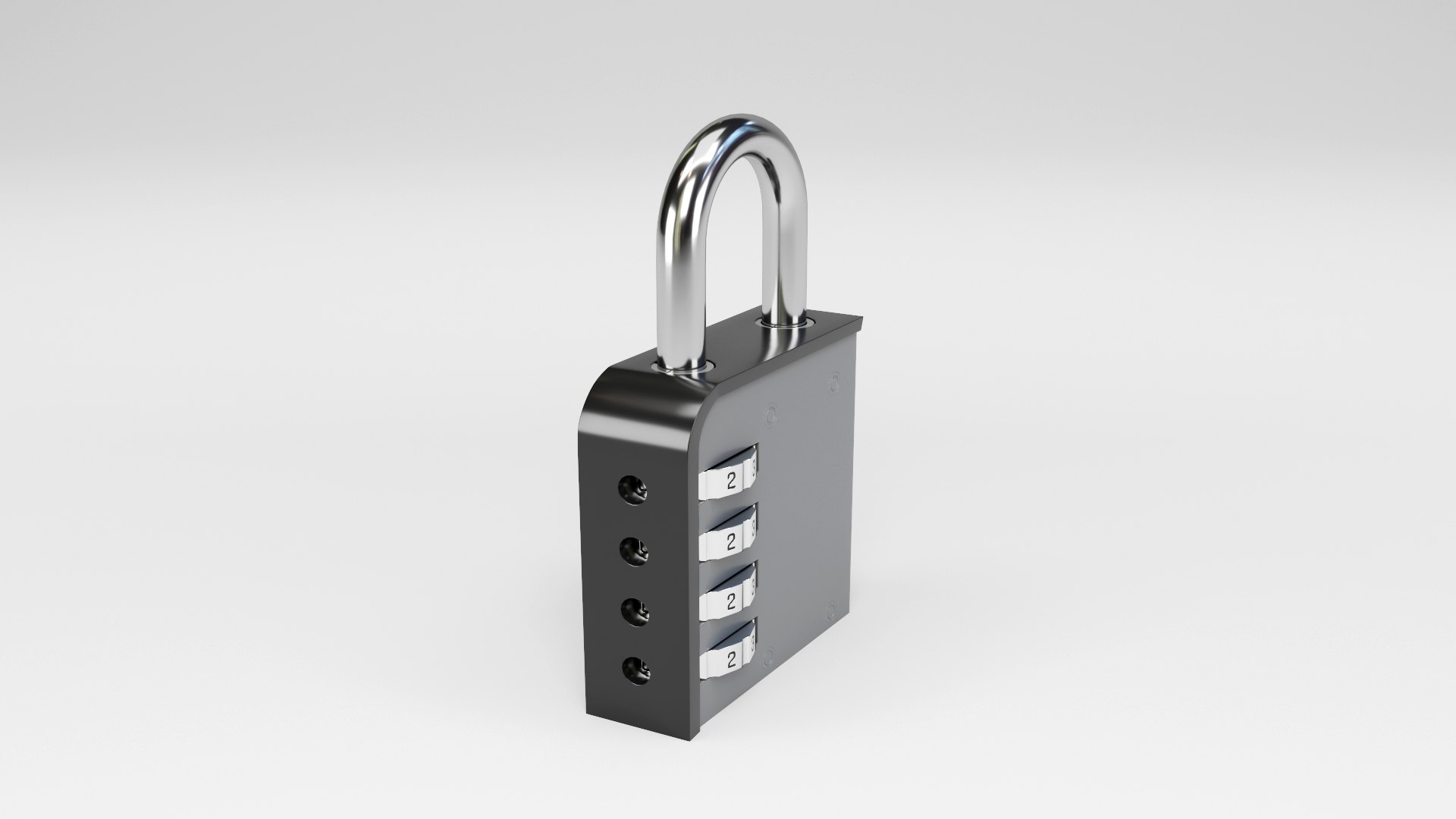 3D Combination Lock Model - TurboSquid 1684355