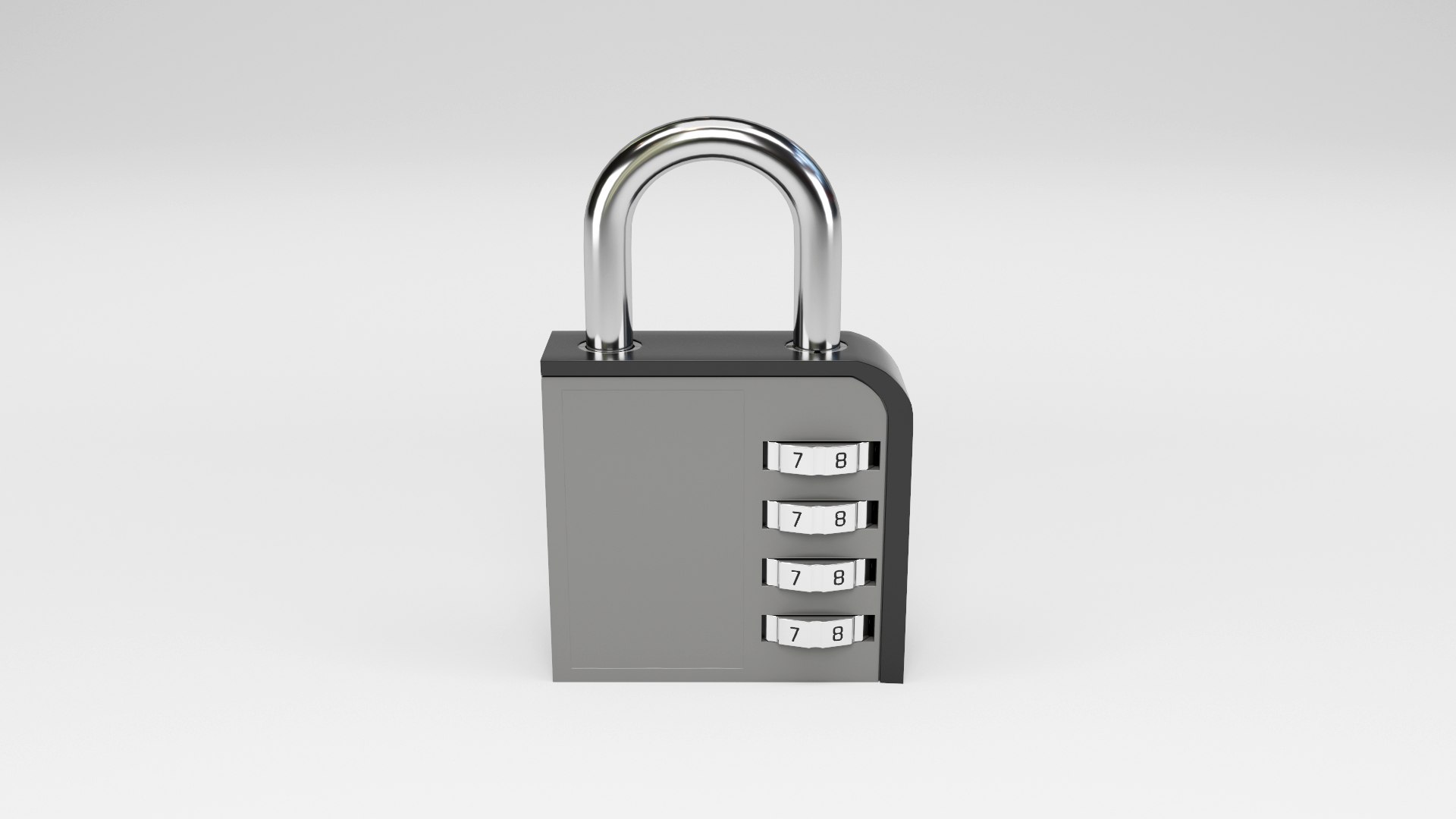 3D Combination Lock Model - TurboSquid 1684355