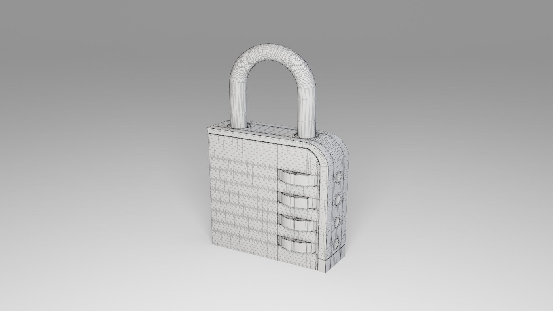 3D Combination Lock Model - TurboSquid 1684355