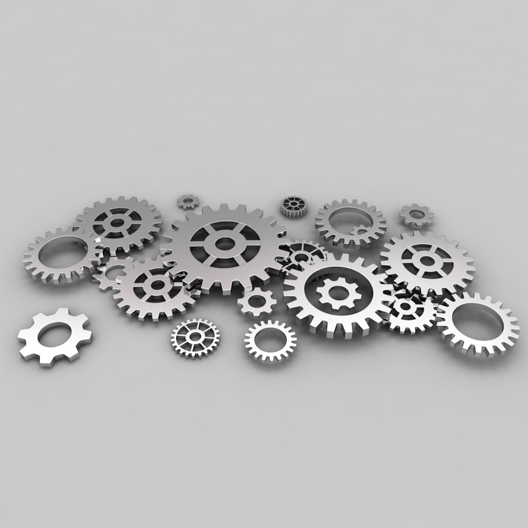 Mechanical Machine Gears Max