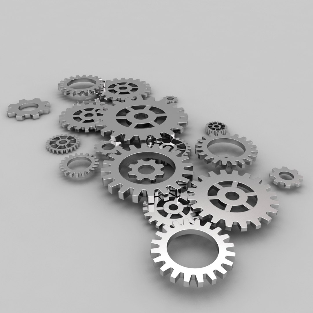 Mechanical Machine Gears Max