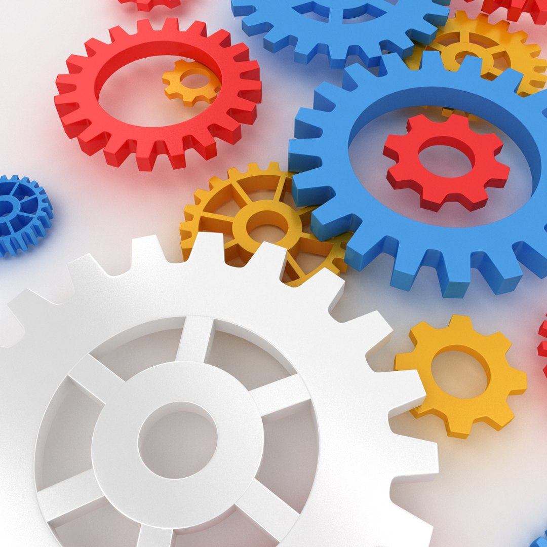 Mechanical Machine Gears Max