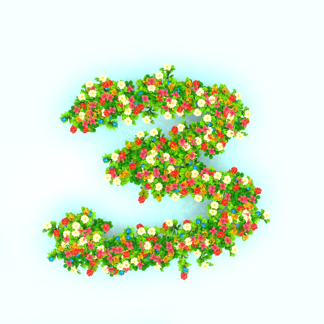 3D NUMBERS 1 2 3 4 5 Model - TurboSquid 1888880