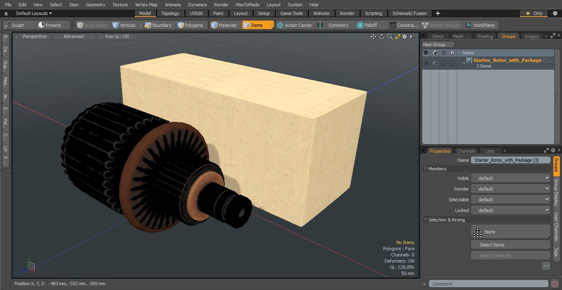 3D Starter Rotor with Package model - TurboSquid 1905799