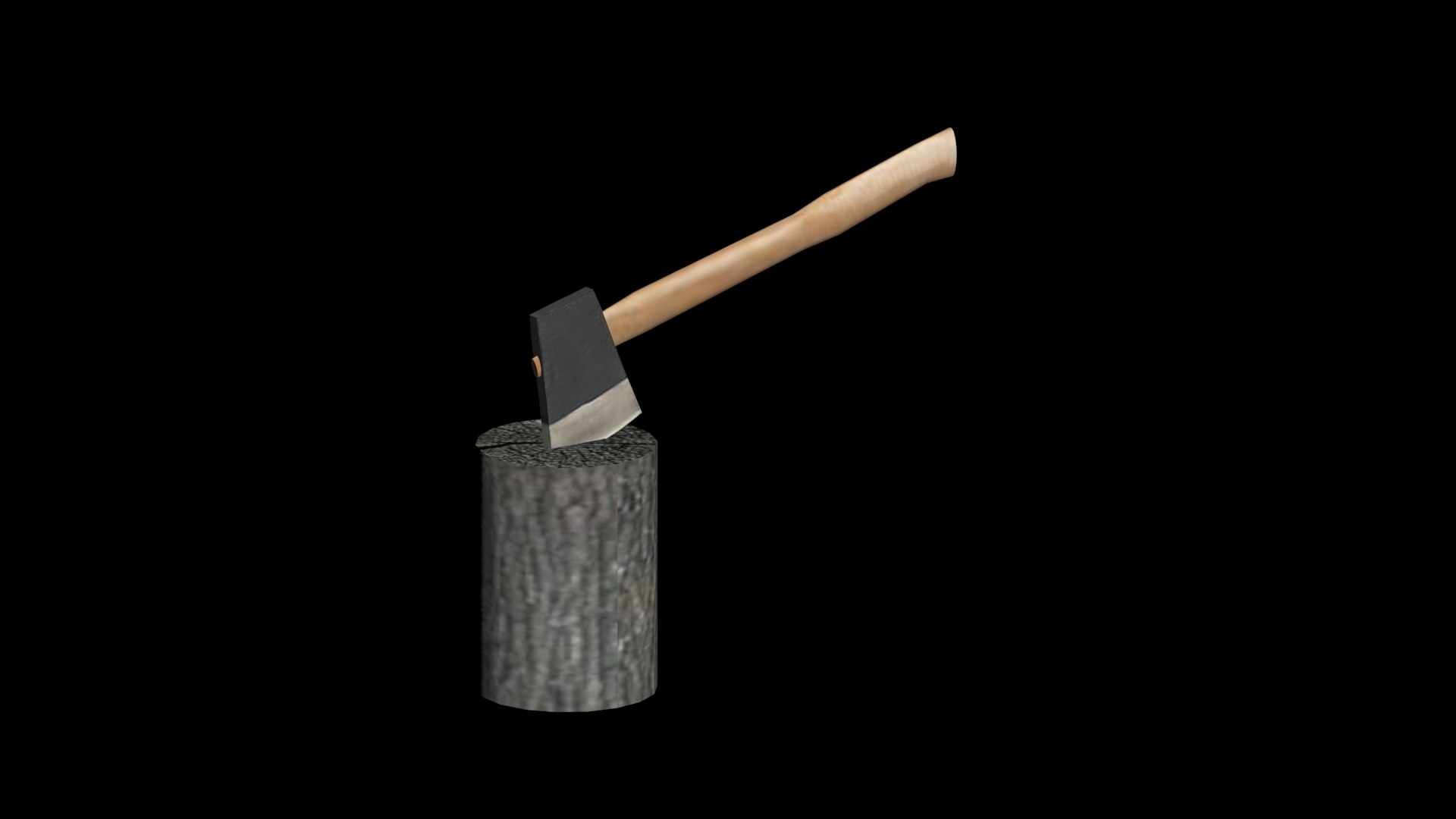 3D Axe Log - TurboSquid 1281666