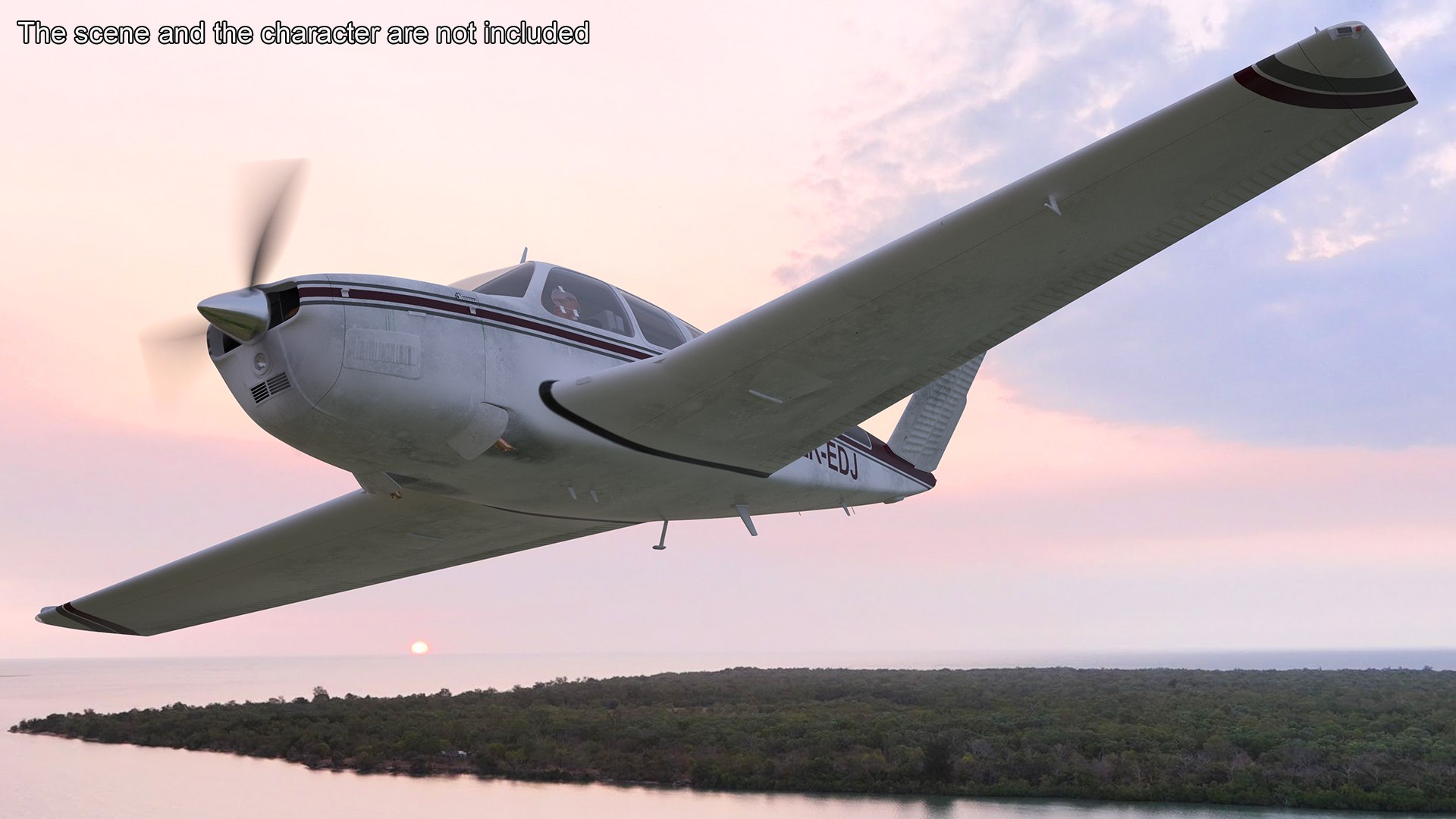 Propeller Aircraft Beechcraft Bonanza S35 Rigged For Maya 3D Model ...