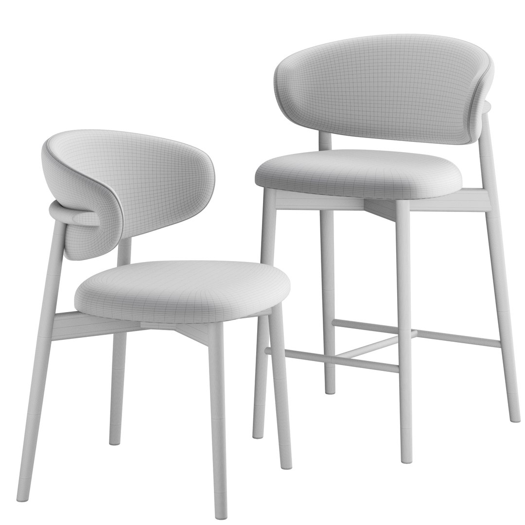 Home chairs and stools OLEANDRO Calligaris 3D - TurboSquid 2096493