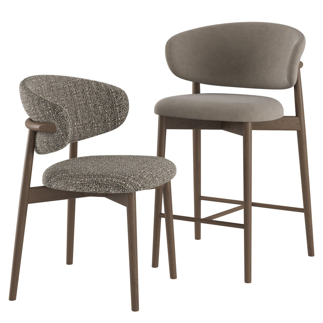 Home chairs and stools OLEANDRO Calligaris 3D - TurboSquid 2096493
