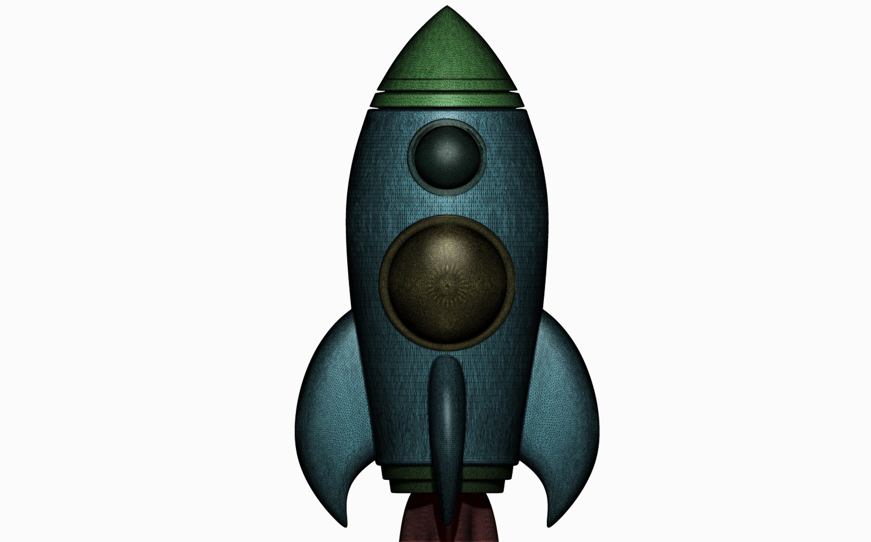 Rocket Cartoon Printing Model - TurboSquid 1482861