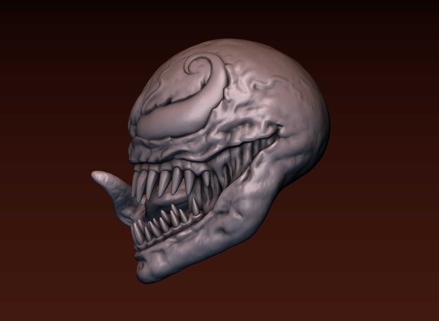Venom Head Print 3D Model - TurboSquid 1874231