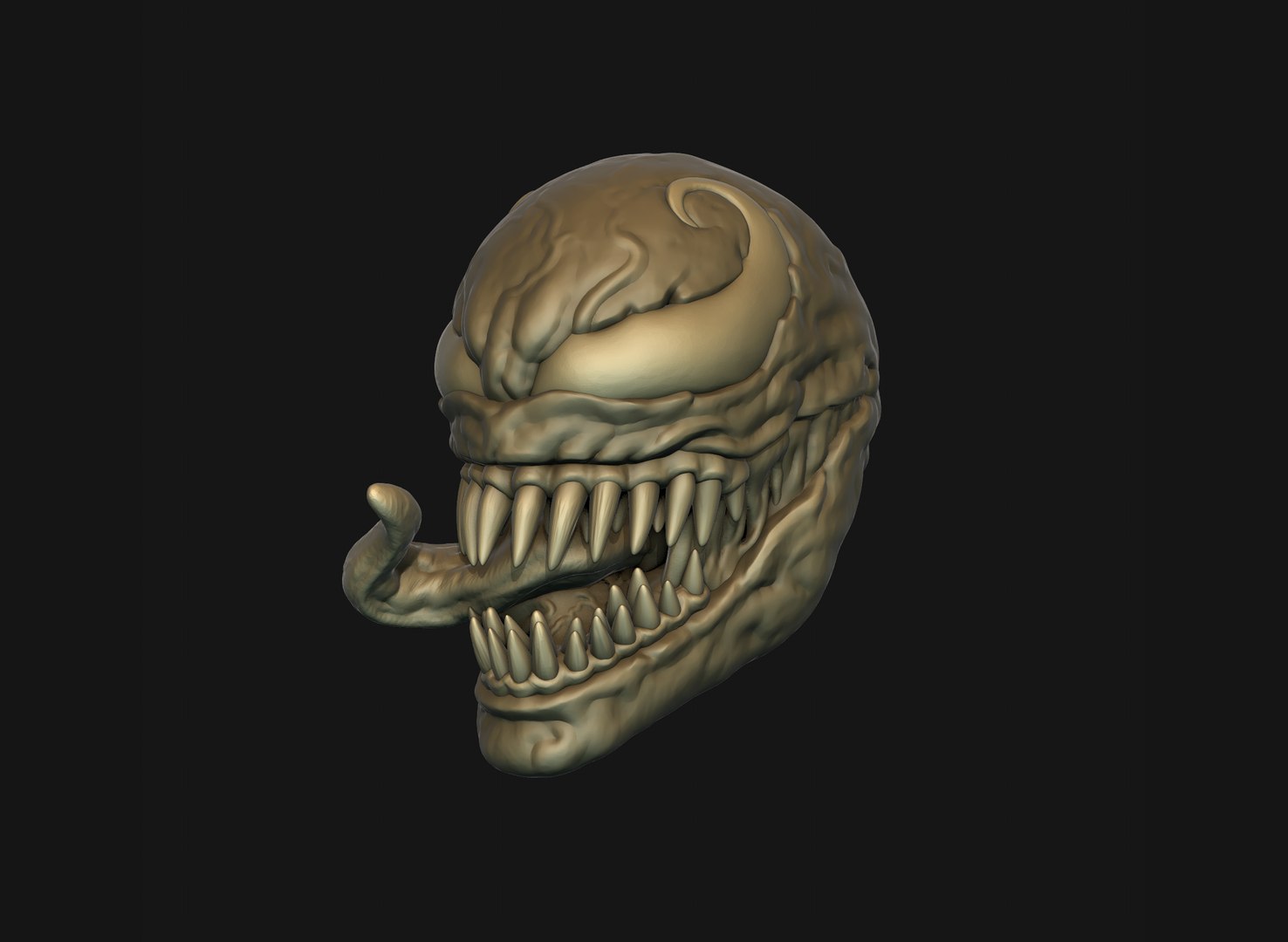 Venom Head Print 3D Model - TurboSquid 1874231