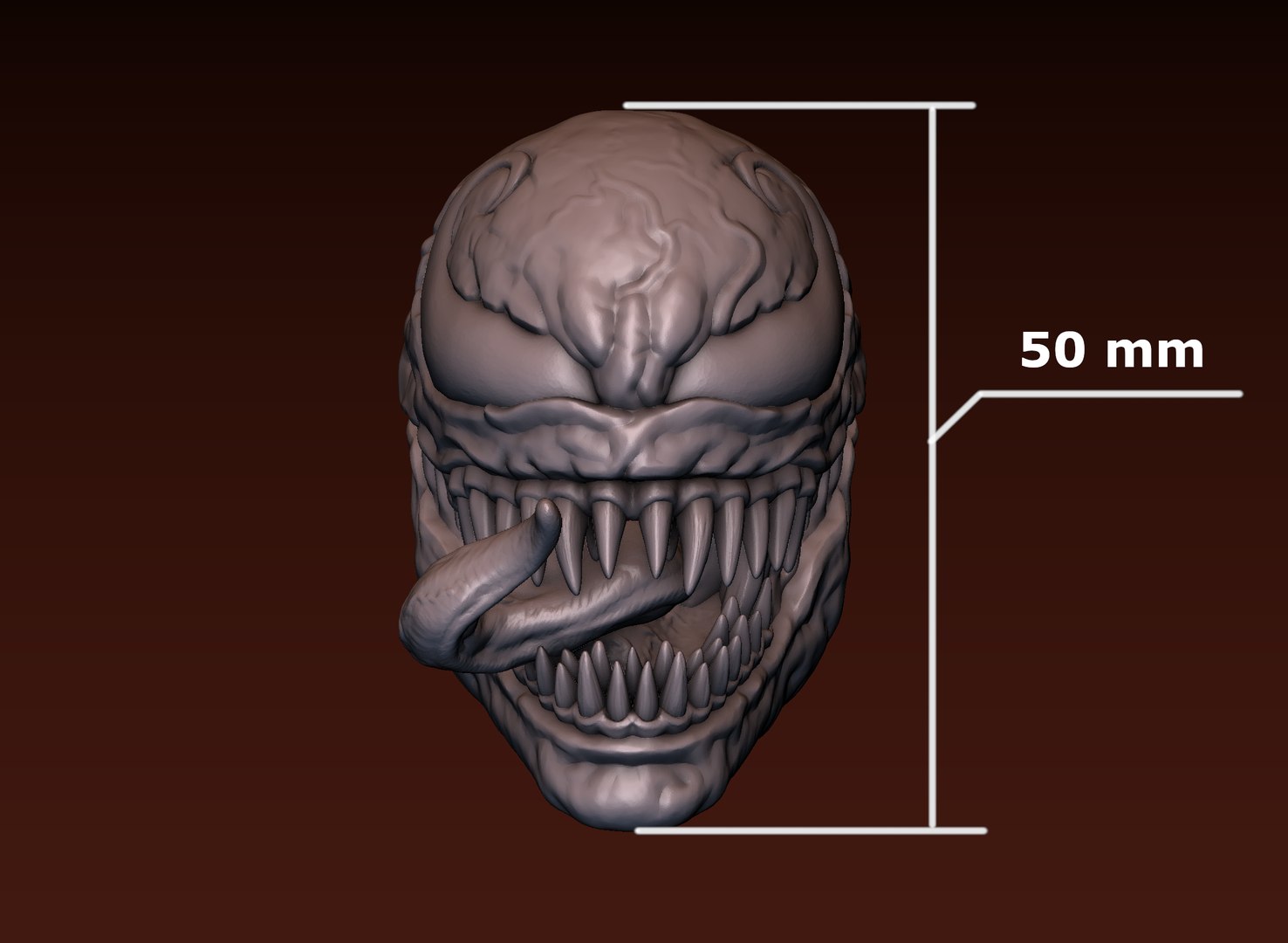 Venom Head Print 3D Model - TurboSquid 1874231