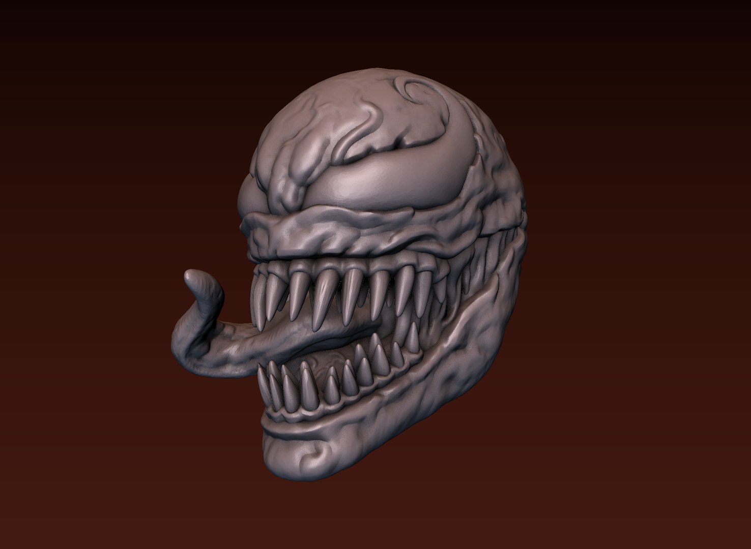 Venom Head Print 3D Model - TurboSquid 1874231