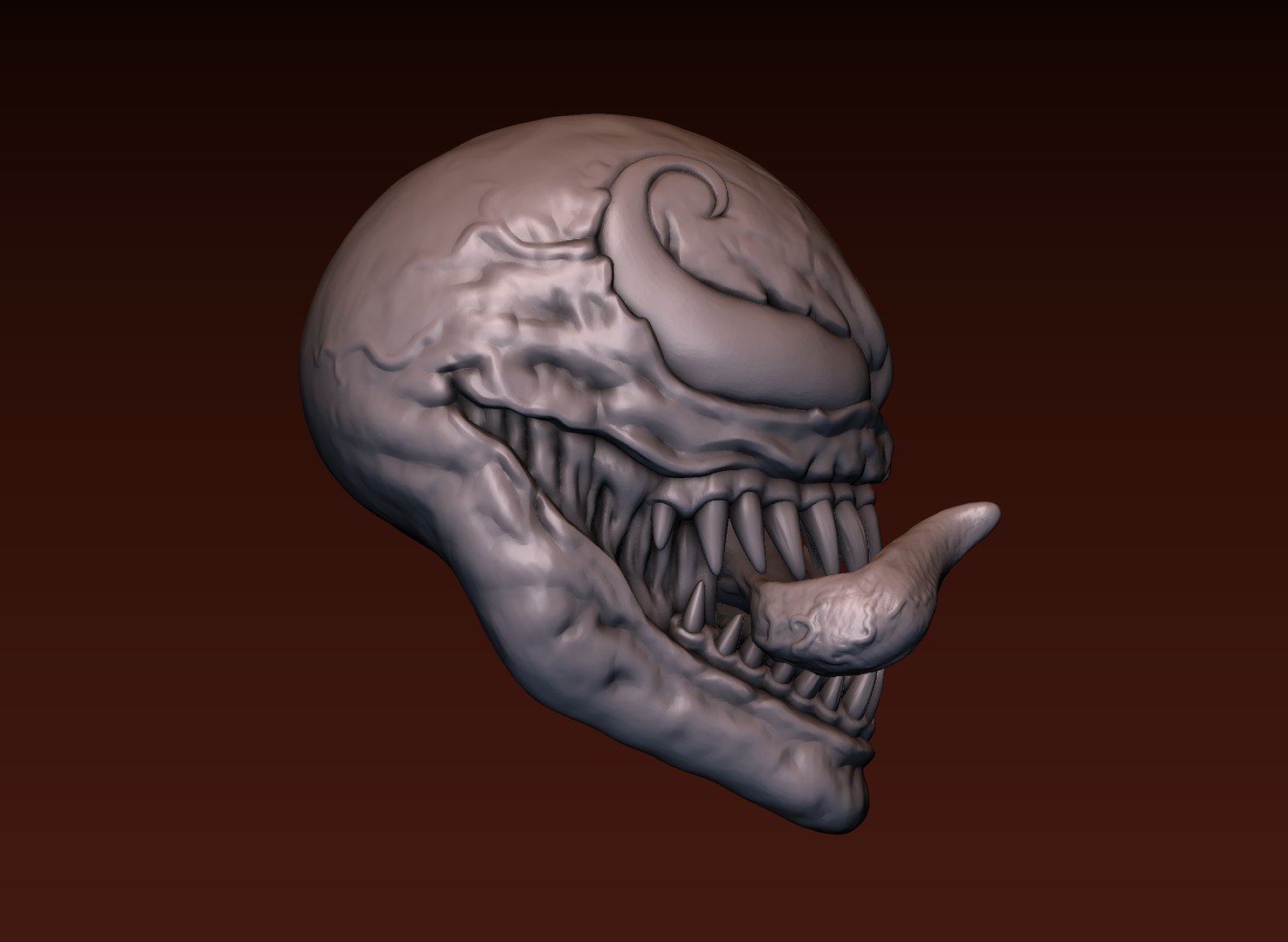 Venom Head Print 3D Model - TurboSquid 1874231