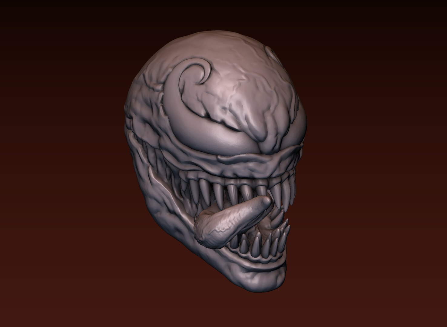 Venom Head Print 3D Model - TurboSquid 1874231