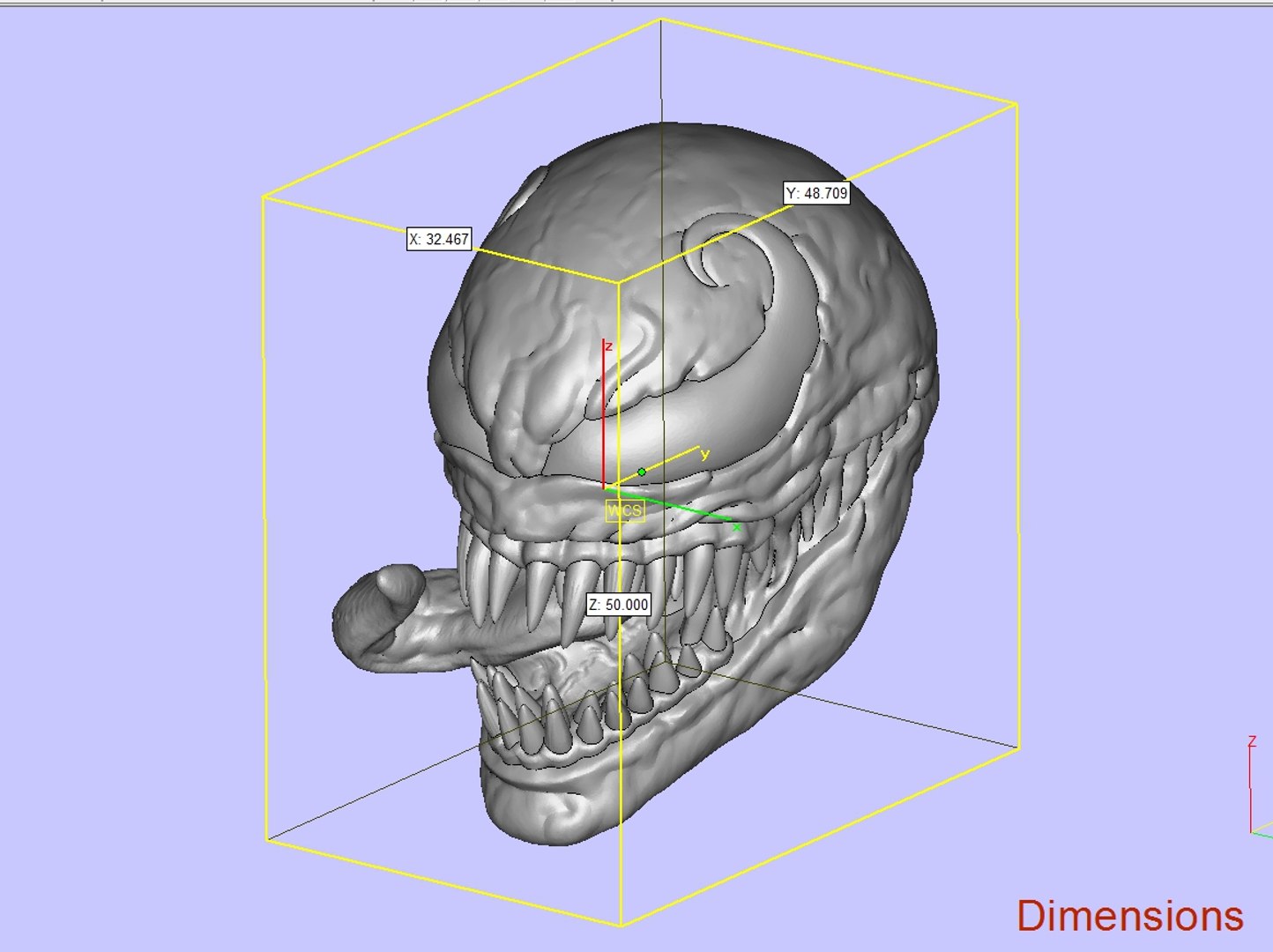 Venom Head Print 3D Model - TurboSquid 1874231