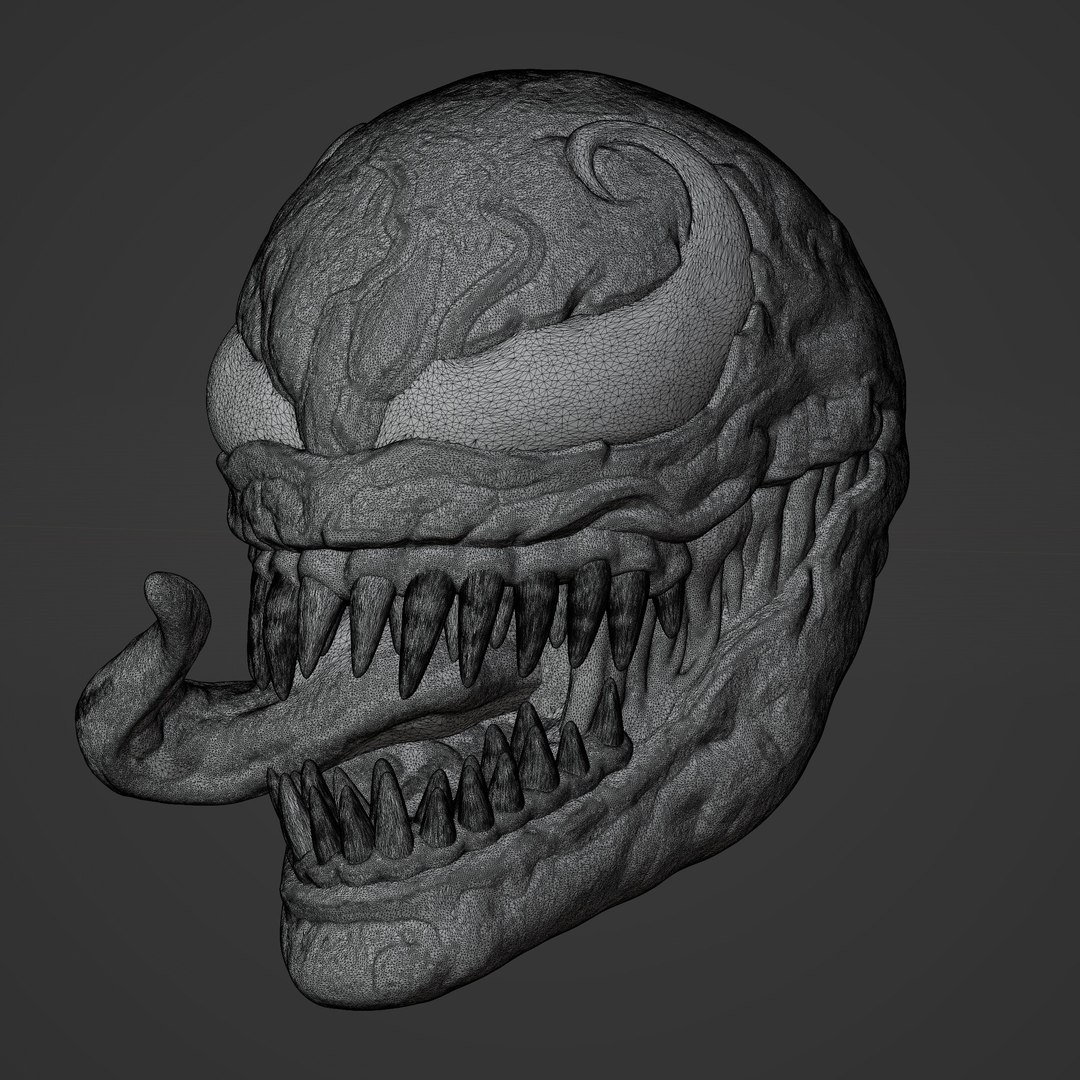 Venom Head Print 3D Model - TurboSquid 1874231