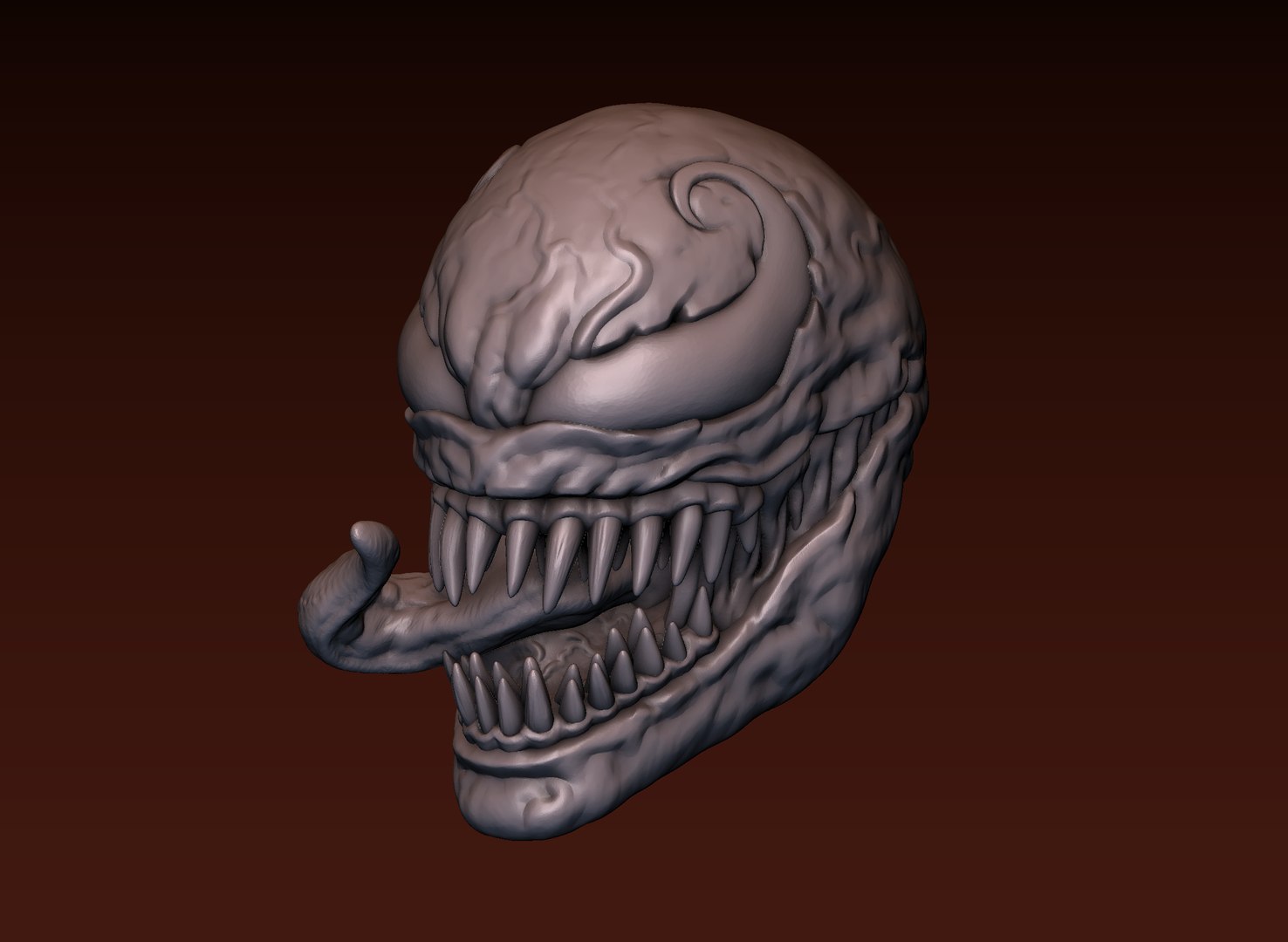 Venom Head Print 3D Model - TurboSquid 1874231