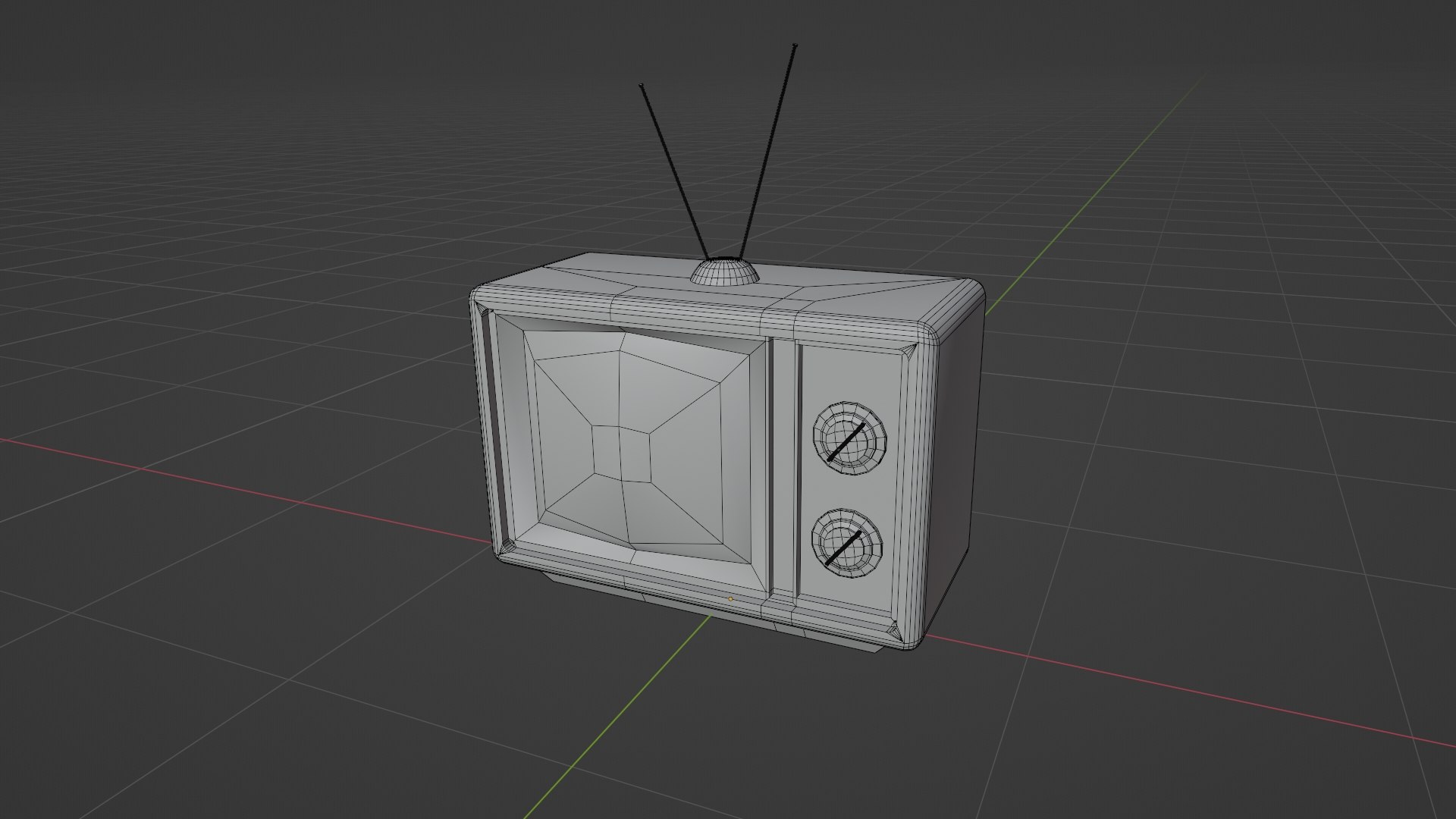 3D Model CRT TV Low Poly - TurboSquid 1926914