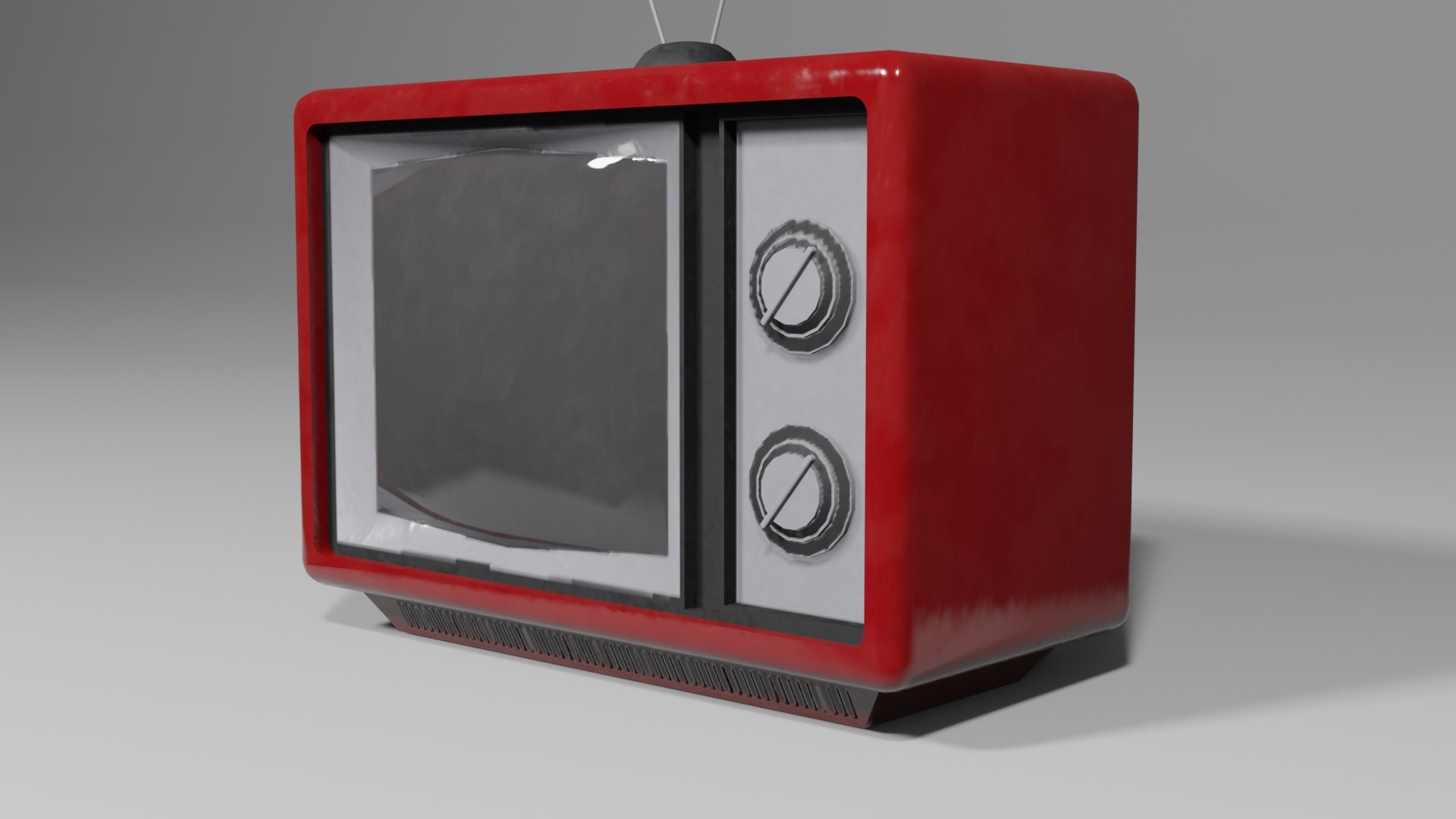 3D Model CRT TV Low Poly - TurboSquid 1926914