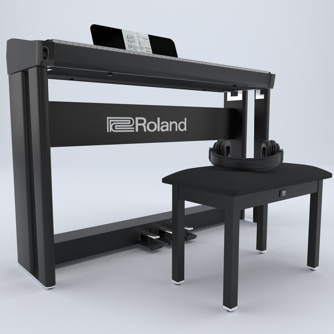 3D Roland Musical Set Black model - TurboSquid 2012433