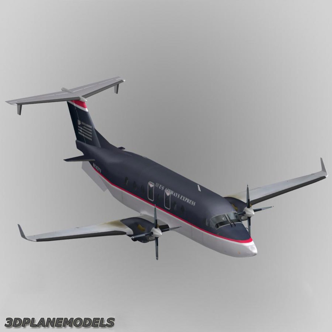 Beechcraft 1900d Airways Express 3d Model