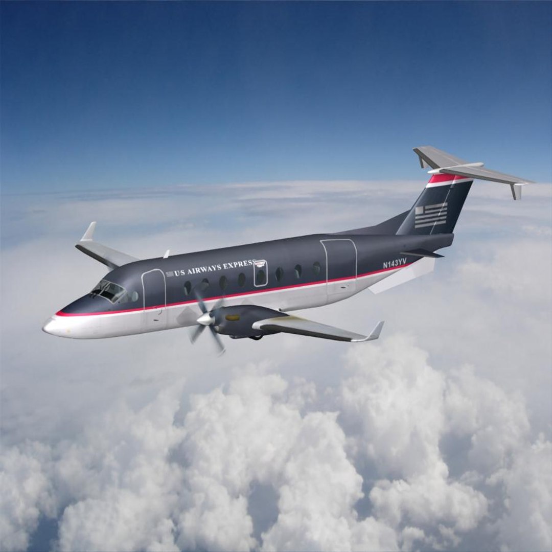 Beechcraft 1900d Airways Express 3d Model
