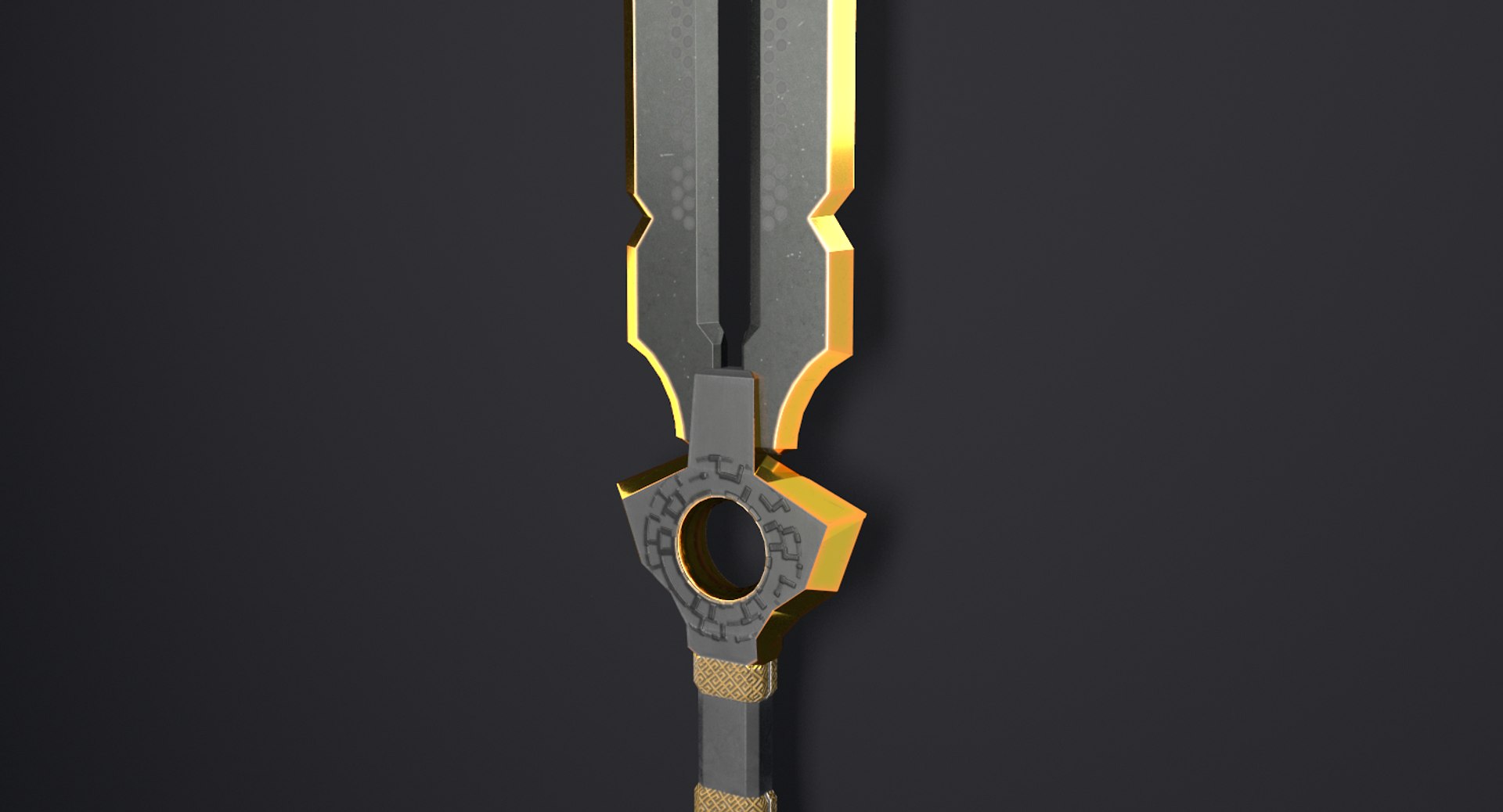 Industrial Sci-fi Dagger Weapon Model - TurboSquid 1360104