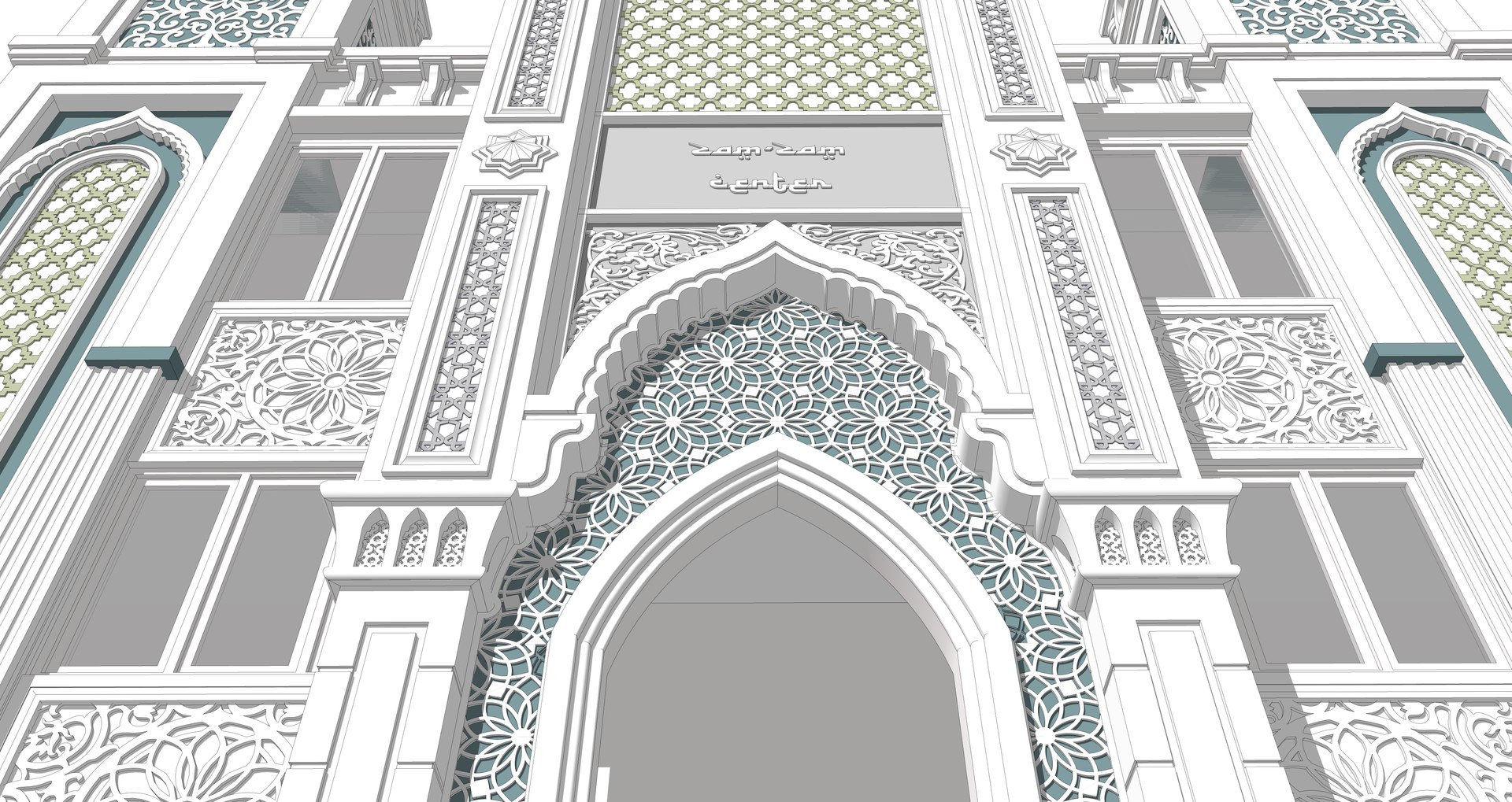 3D Mosque Model - TurboSquid 2325370