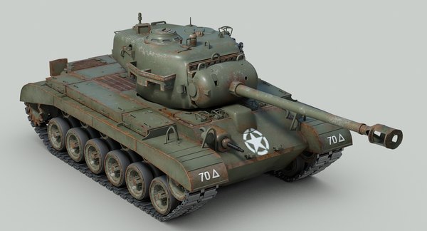 3d ww2 pershing tank m26