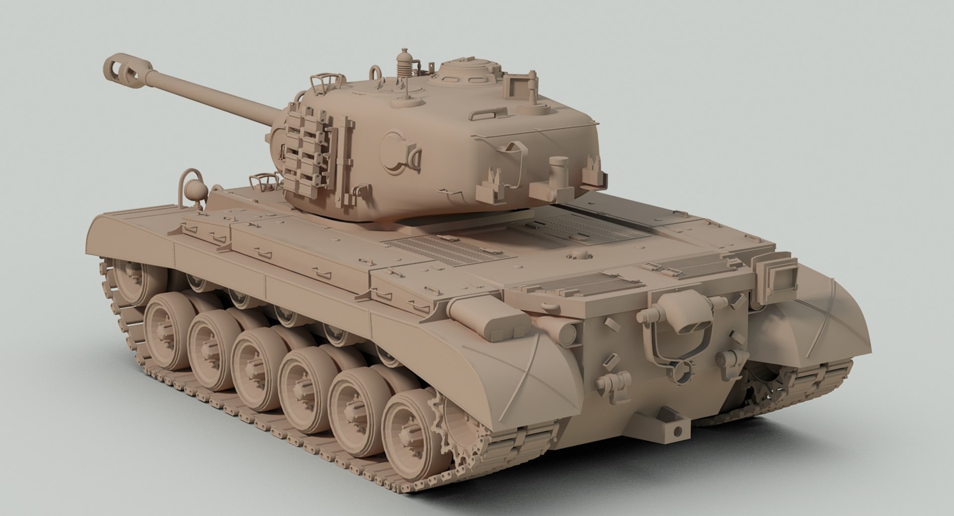 3d ww2 pershing tank m26