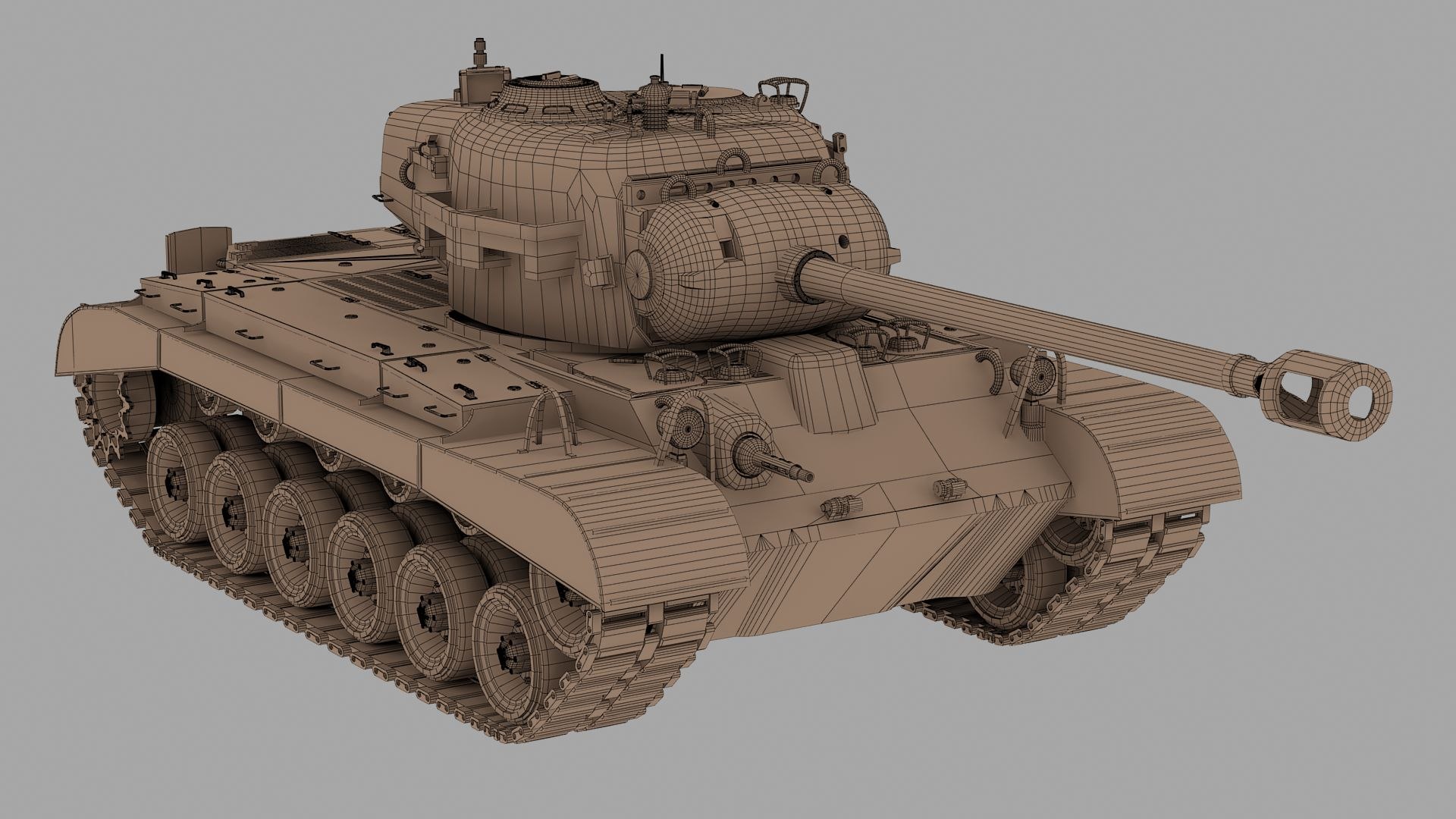 3d Ww2 Pershing Tank M26