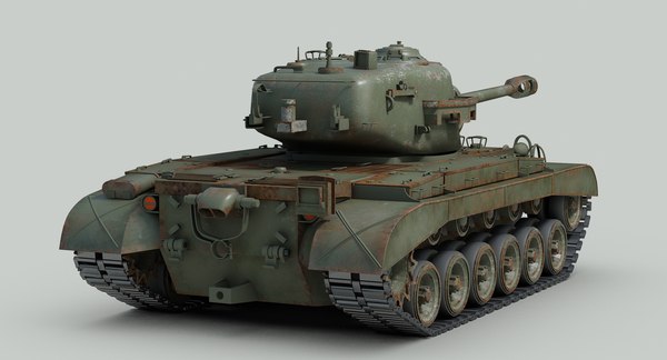 3d ww2 pershing tank m26